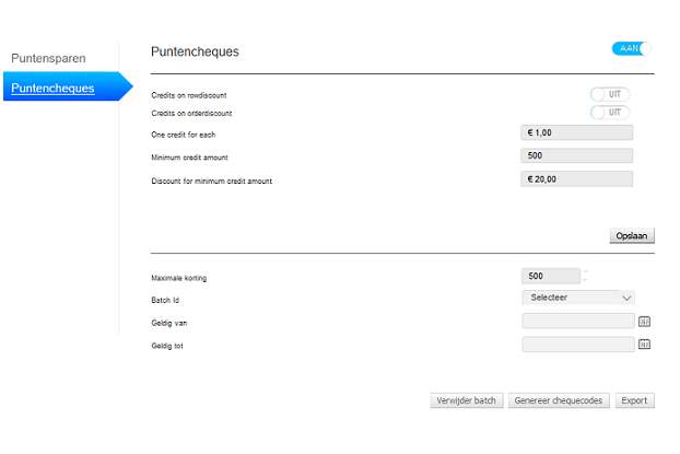 Loyalty :: Storecontrl-handleiding